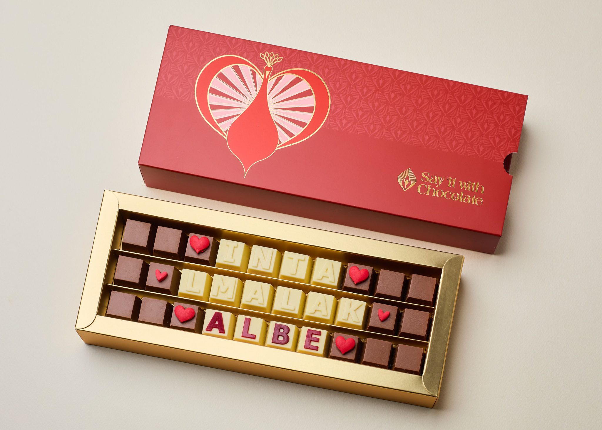 Tawous D’amour Package – Say It With Chocolate